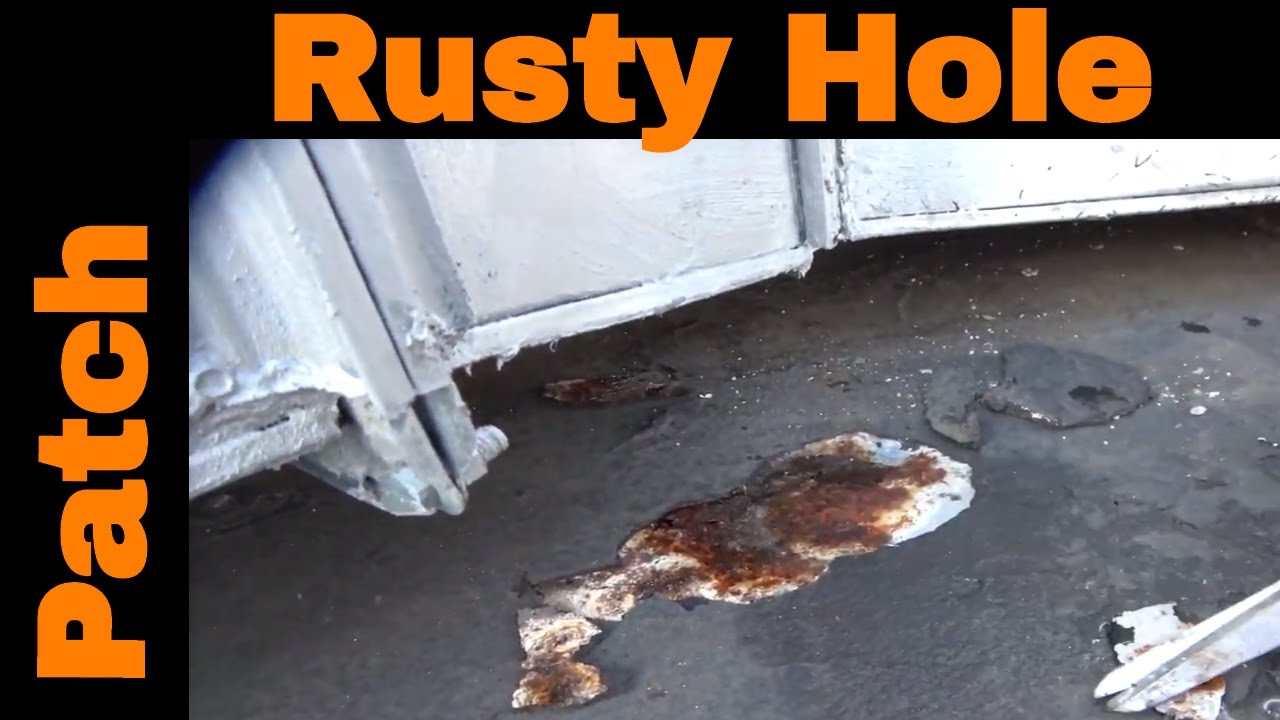 Patch Rusted hole and screws in Metal Roof - Amazing Trick that last ...
